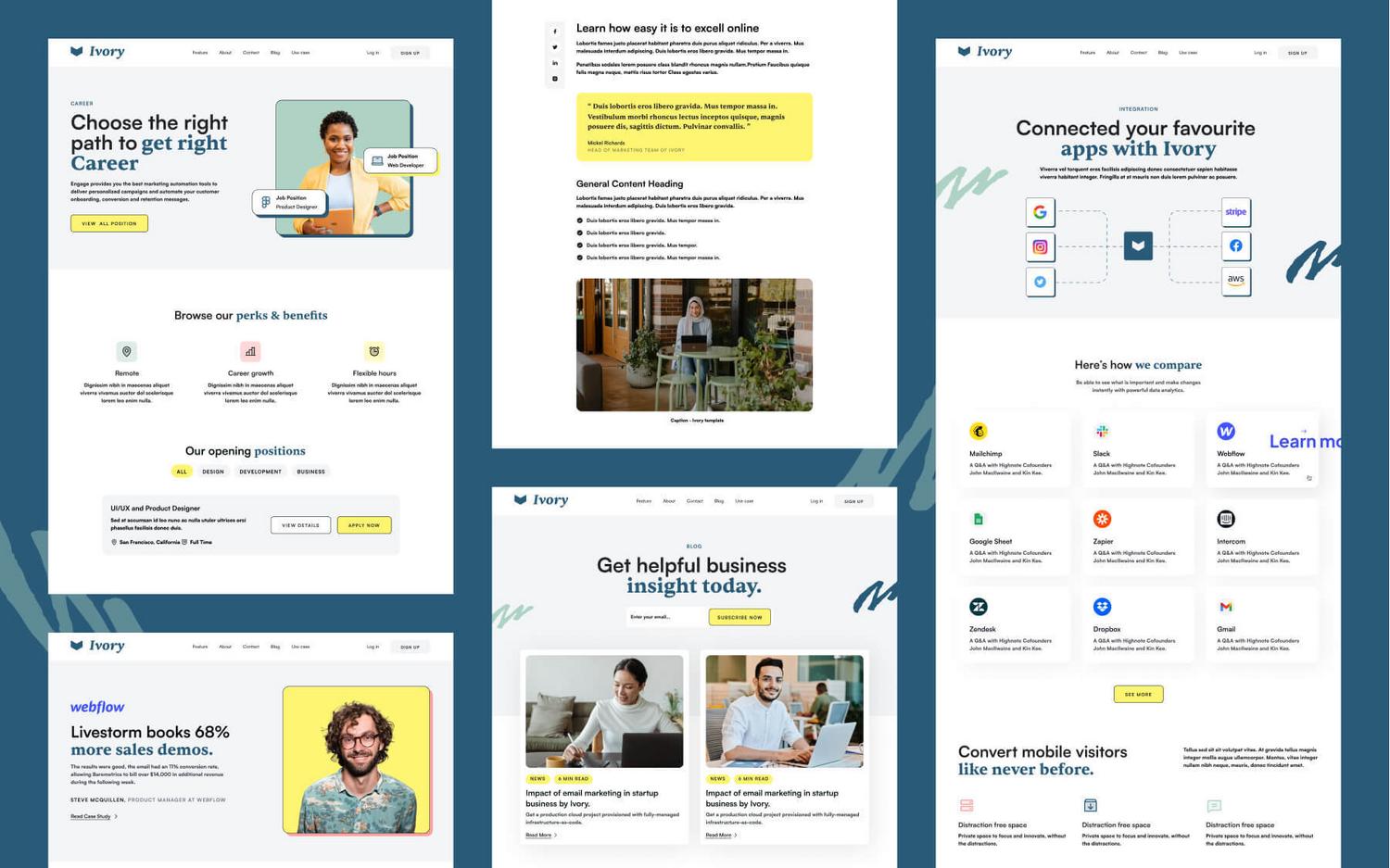 Ivory - Software HTML5 Responsive Website Template