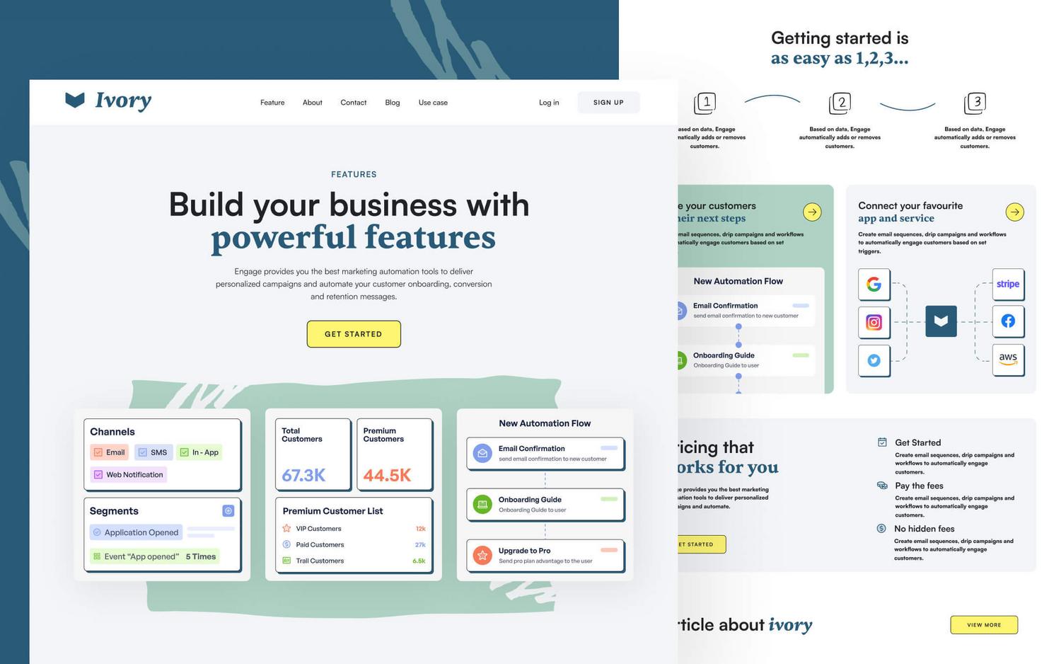 Ivory - Software HTML5 Responsive Website Template