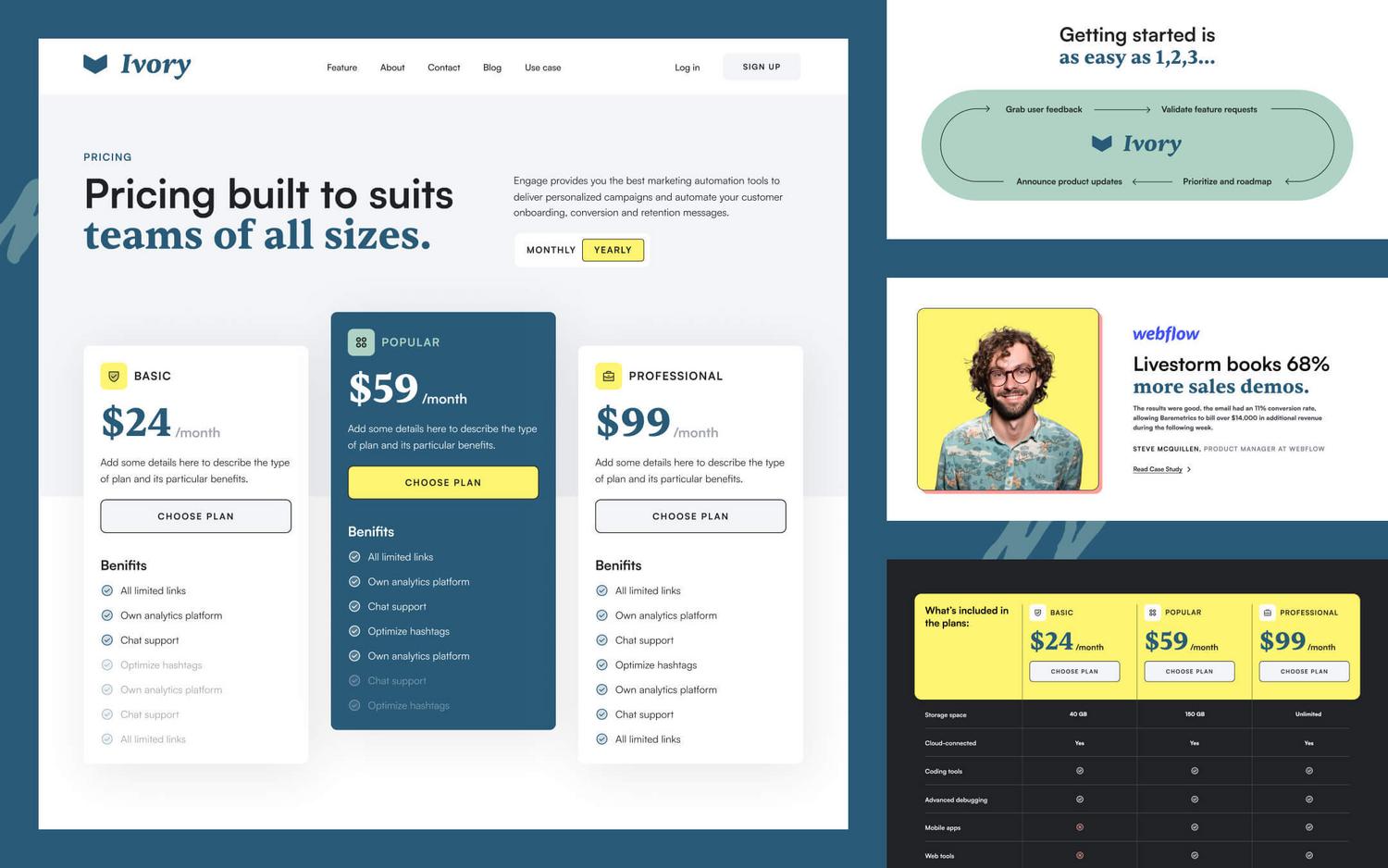 Ivory - Software HTML5 Responsive Website Template