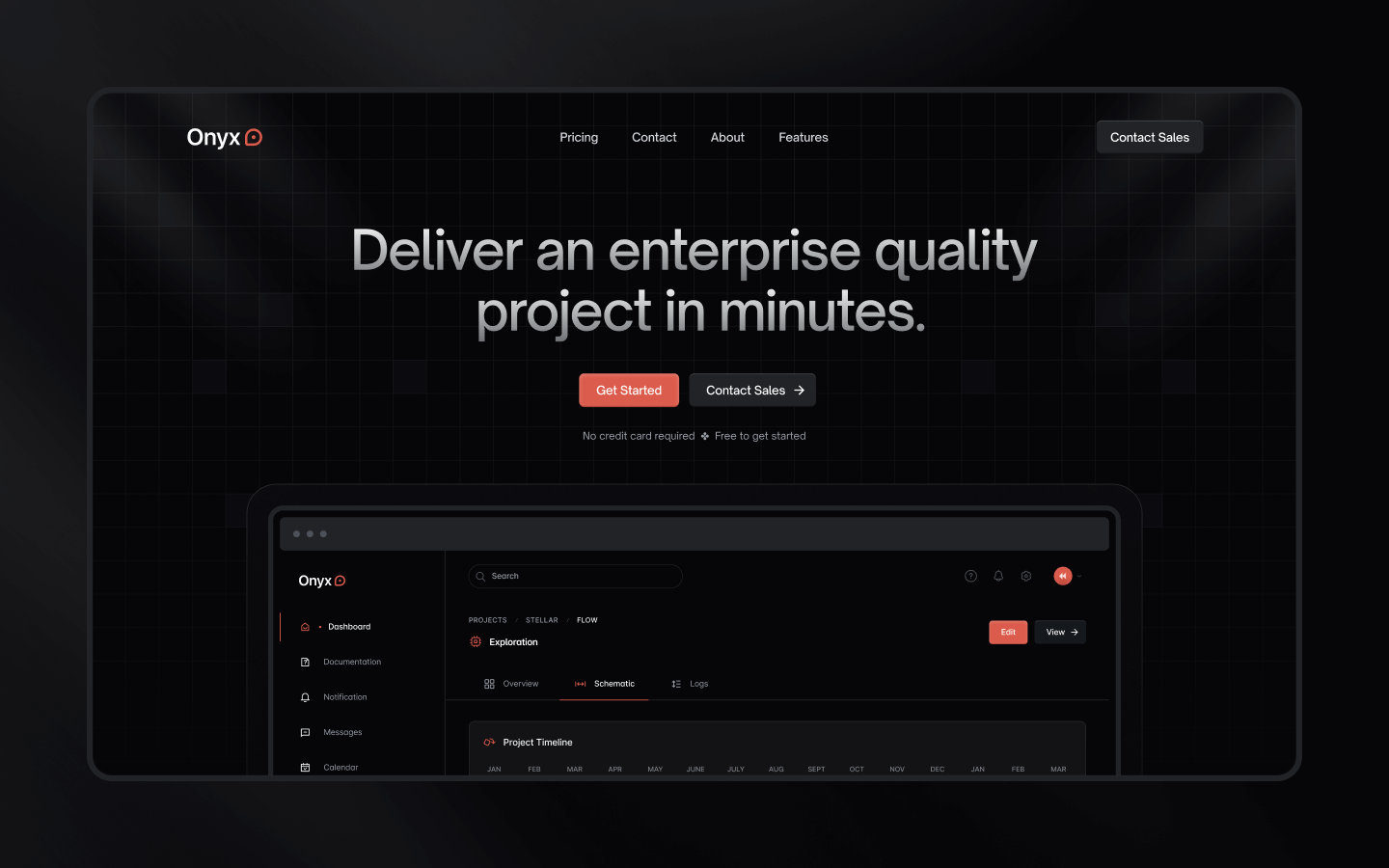 Onyx - SaaS HTML5 Responsive Website Template