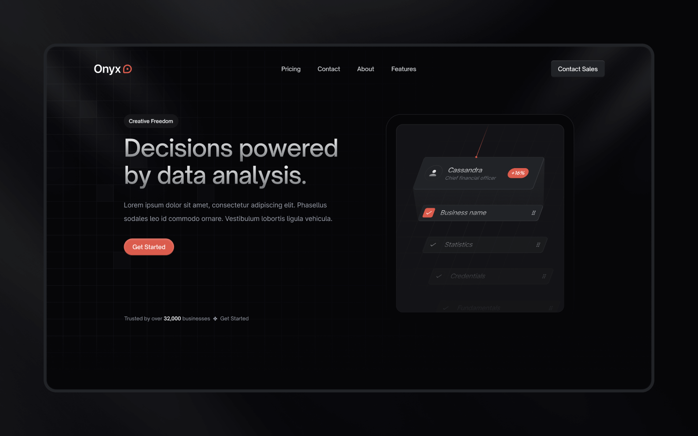 Onyx - SaaS HTML5 Responsive Website Template