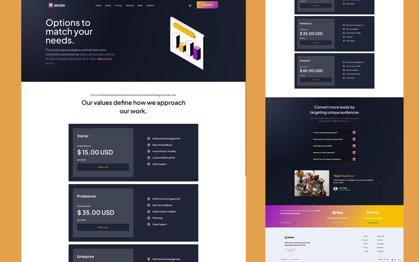 Emax - Startup HTML5 Responsive Website Template