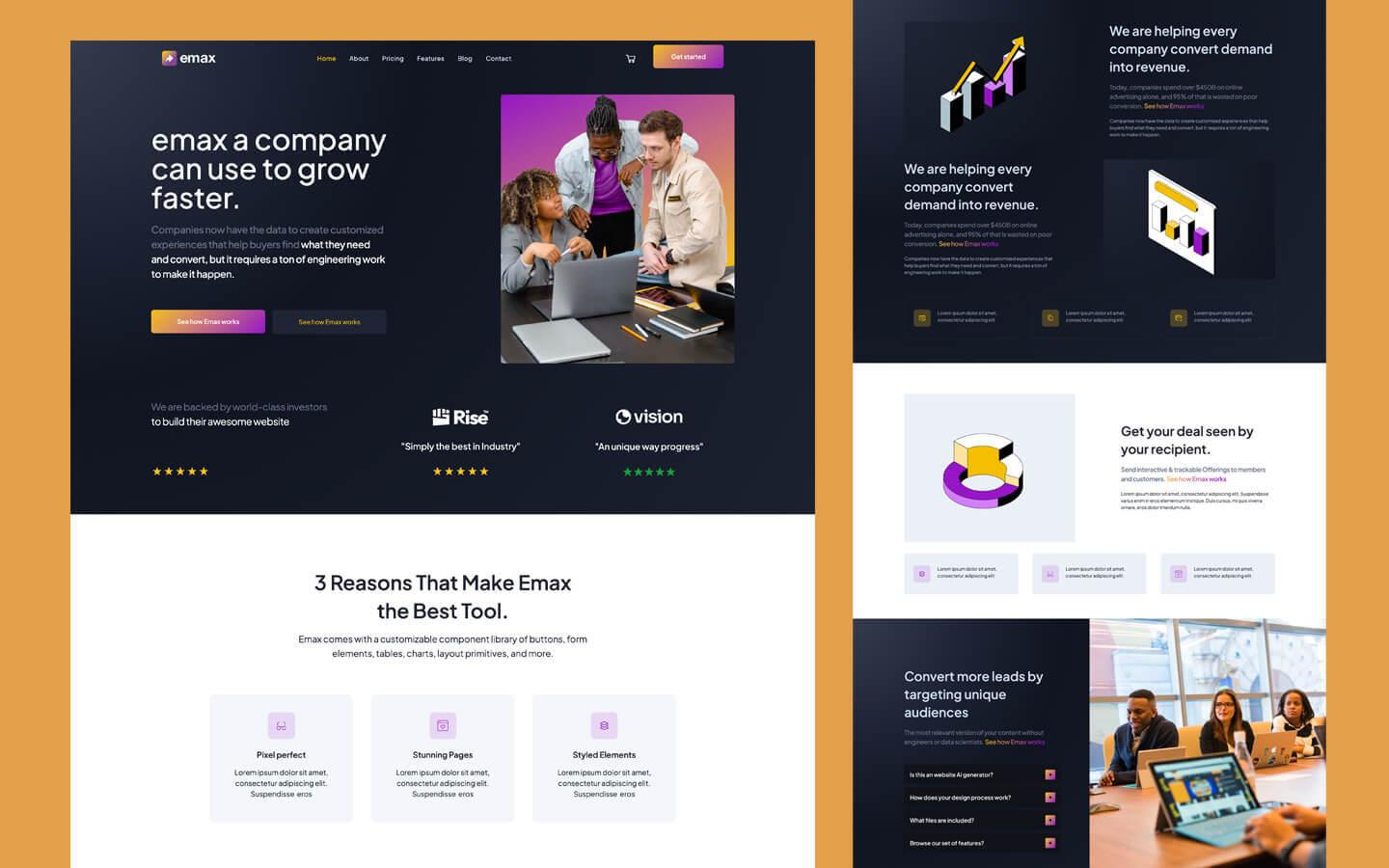 Emax - Startup HTML5 Responsive Website Template