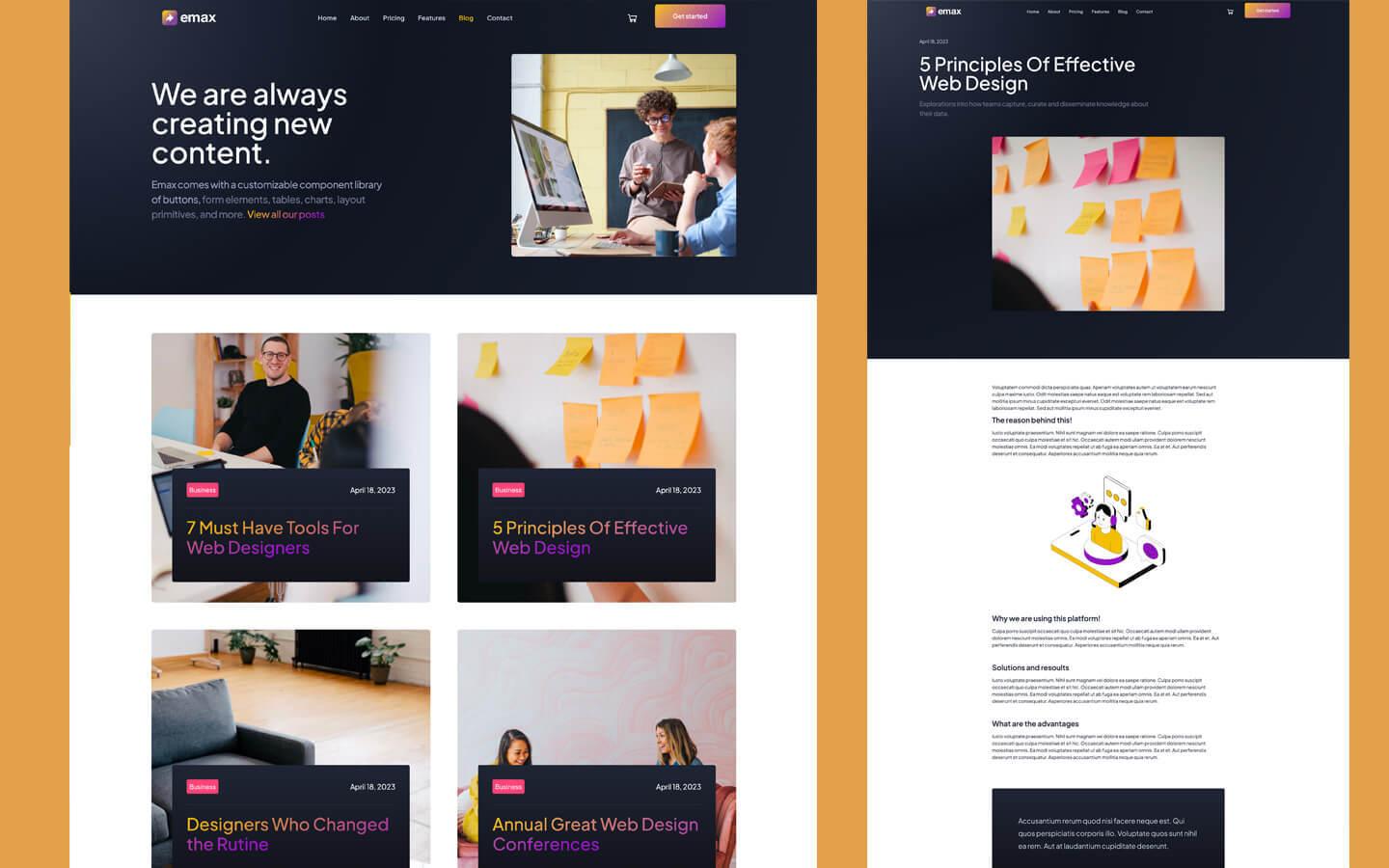 Emax - Startup HTML5 Responsive Website Template