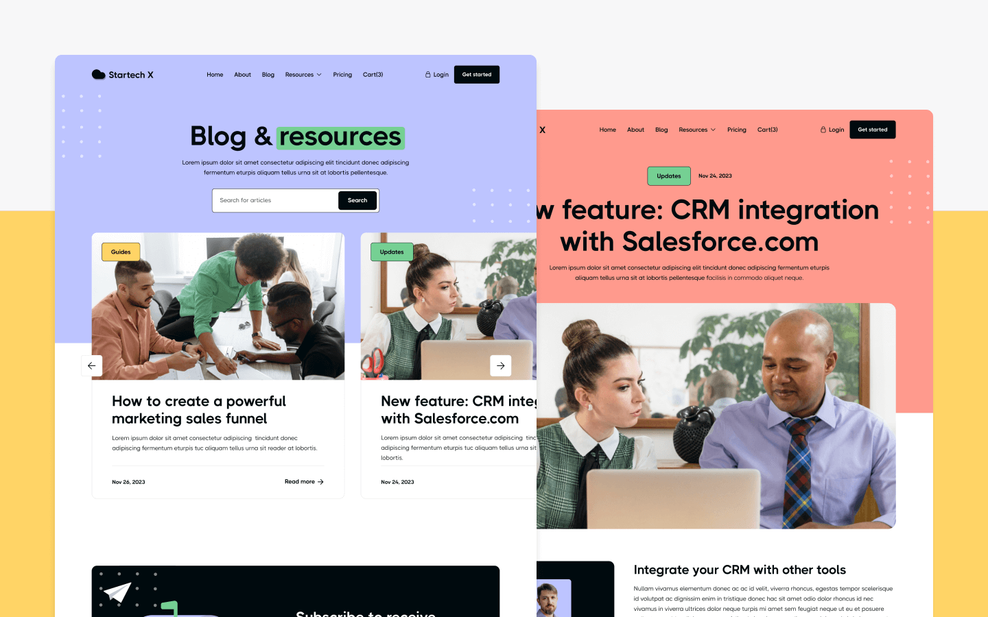 Startech X - Startup HTML5 Responsive Website Template