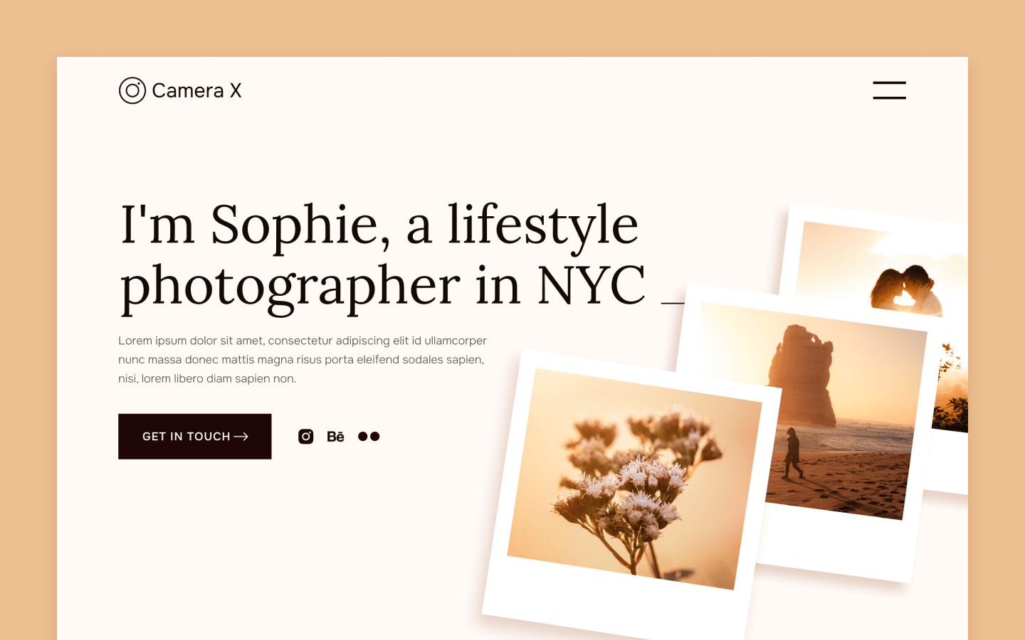 Camera X - Photography HTML5 Responsive Website Template