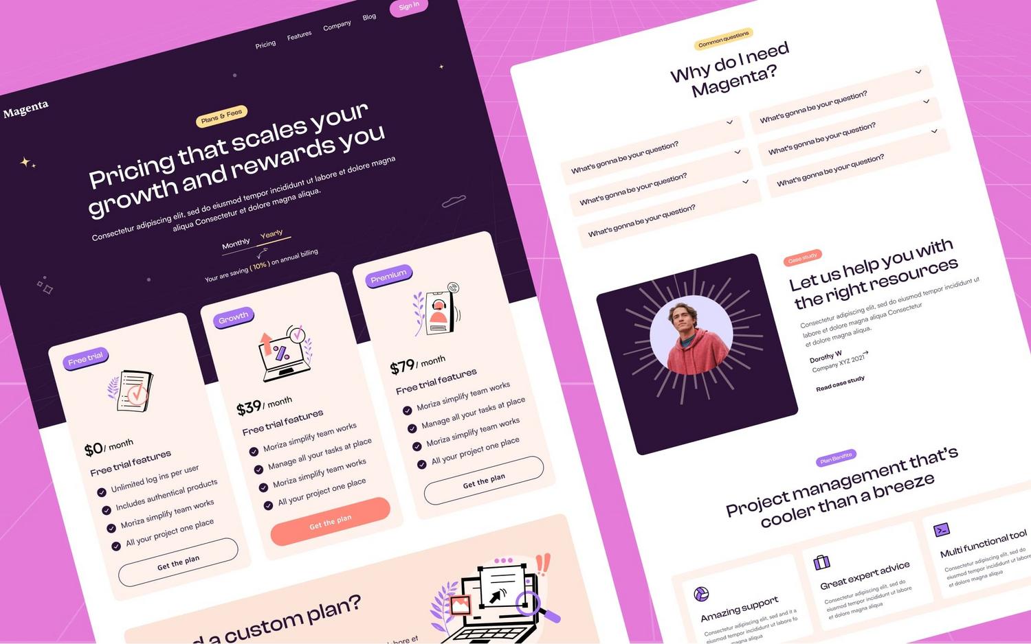 Magenta - SaaS HTML5 Responsive Website Template