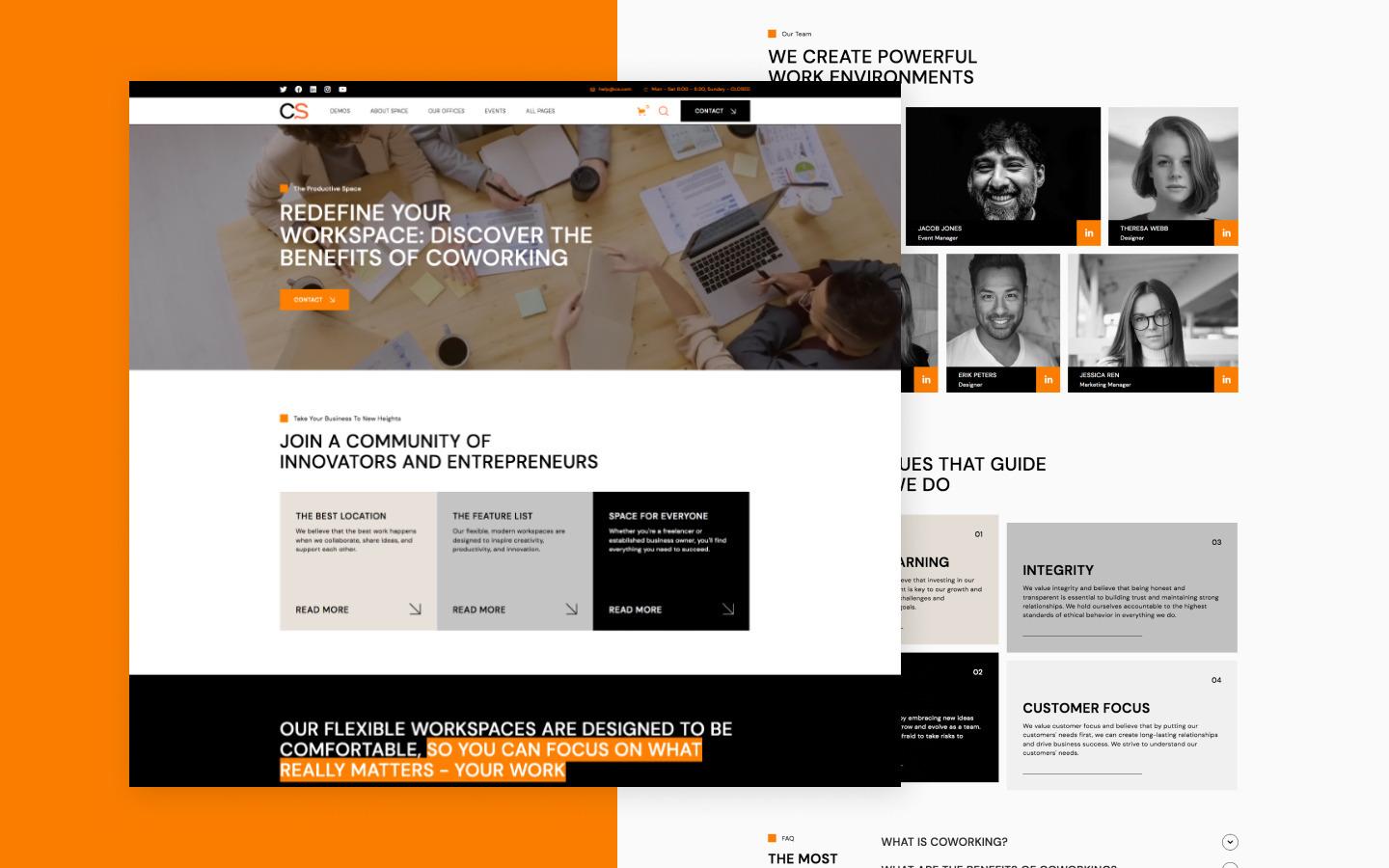 Coworking 128 - School HTML5 Responsive Website Template