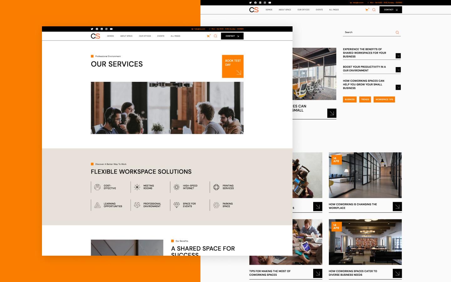 Coworking 128 - School HTML5 Responsive Website Template