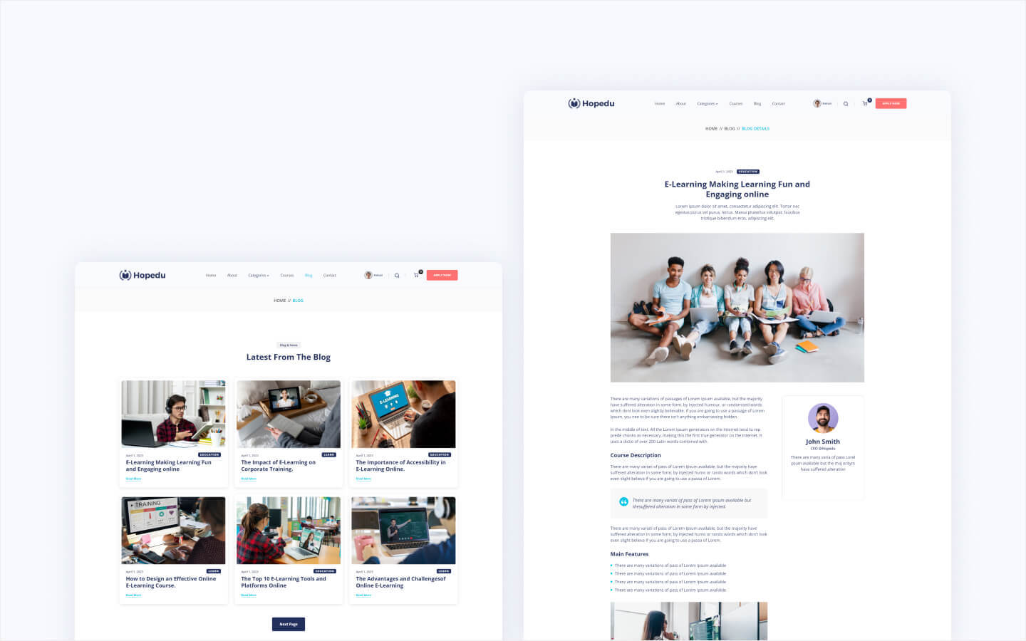 Hopedu - School HTML5 Responsive Website Template