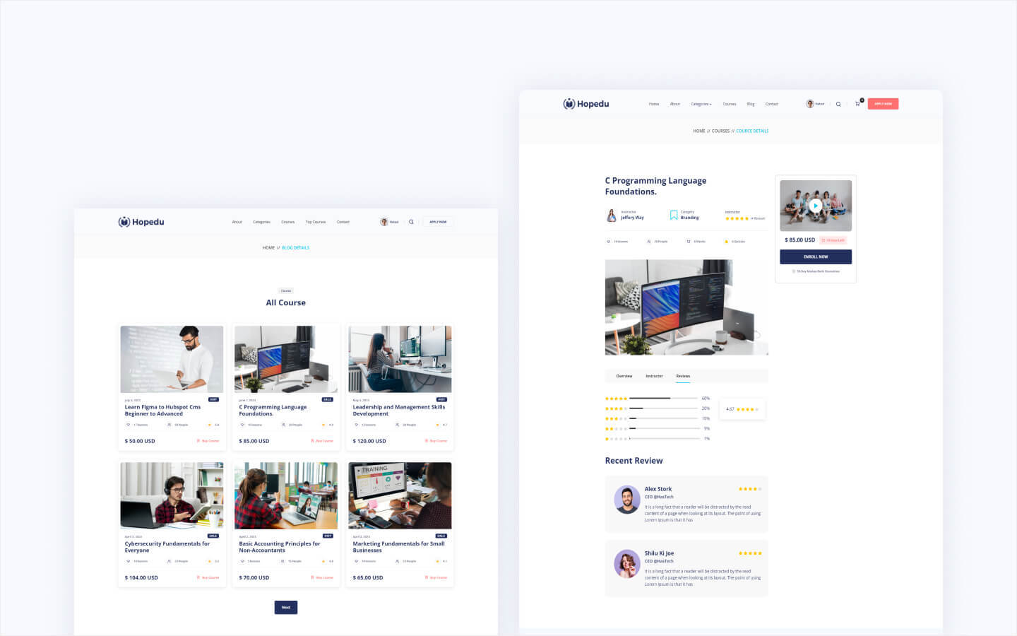Hopedu - School HTML5 Responsive Website Template