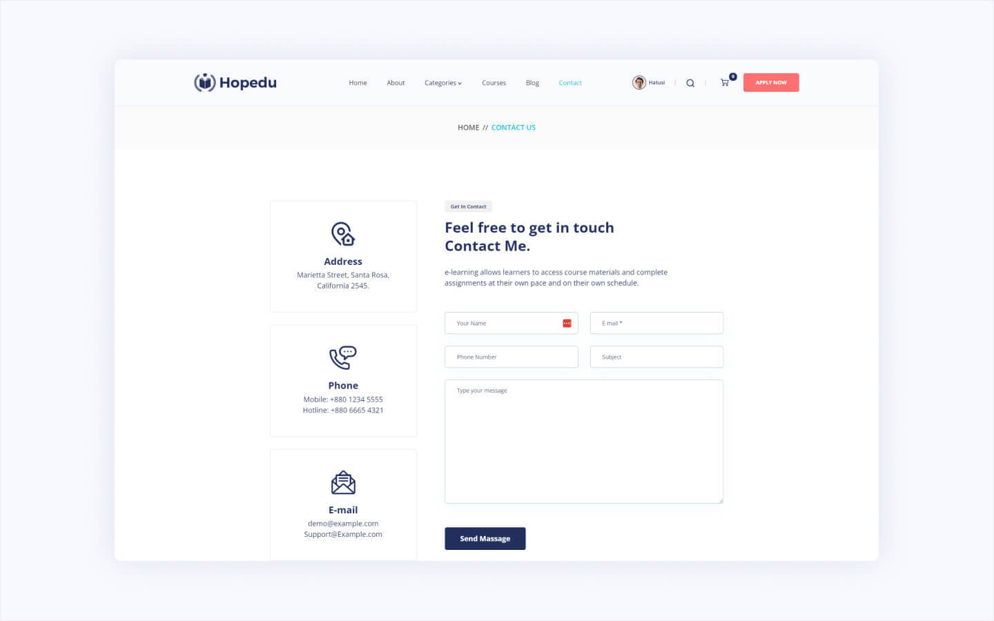 Hopedu - School HTML5 Responsive Website Template