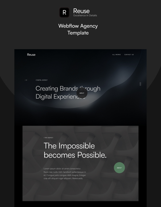 Reuse - Agency HTML5 Responsive Website Template