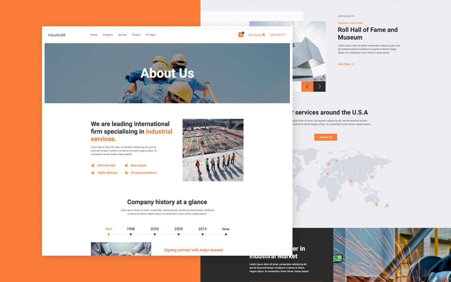 Industrial 128 - Construction HTML5 Responsive Website Template