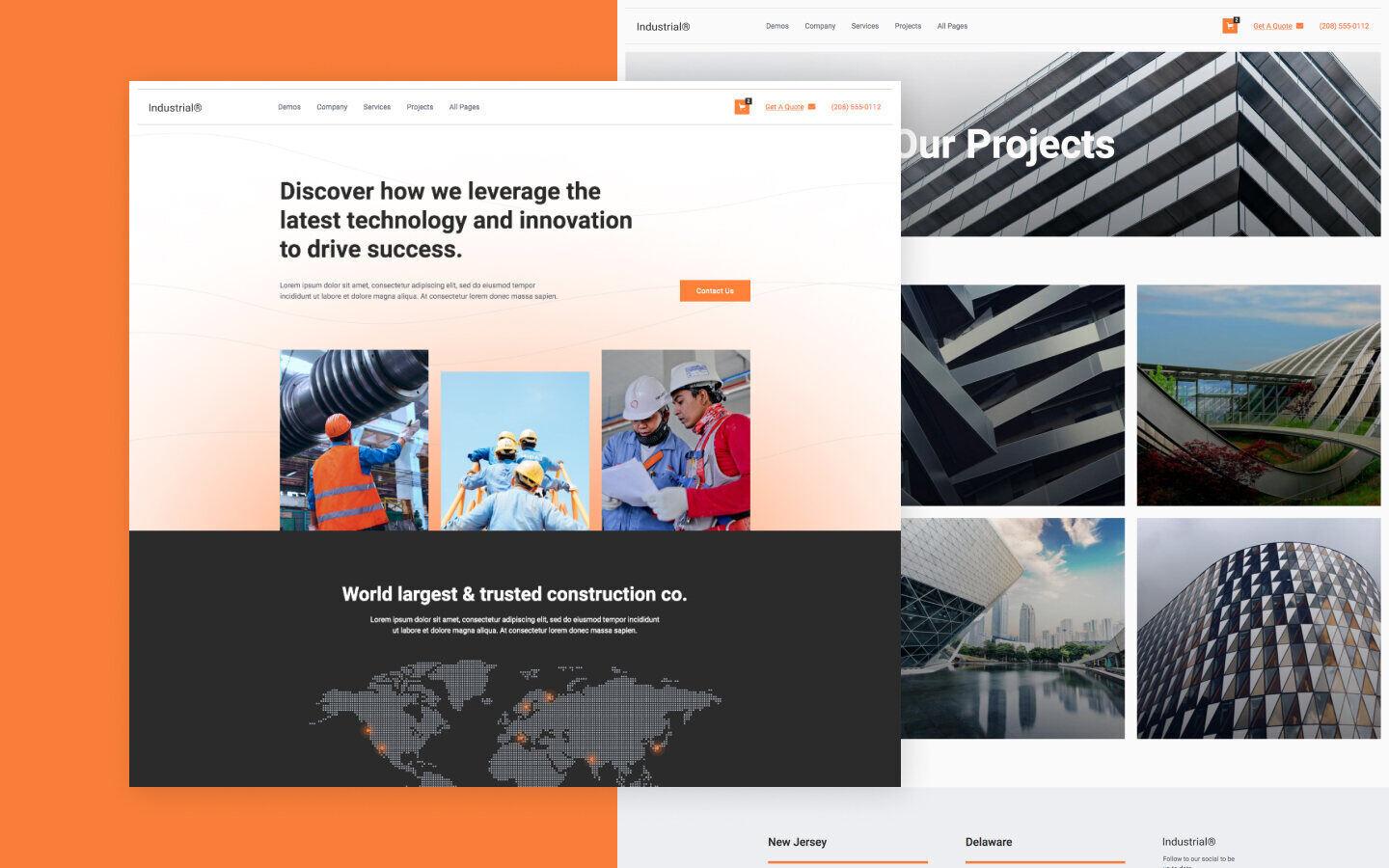 Industrial 128 - Construction HTML5 Responsive Website Template