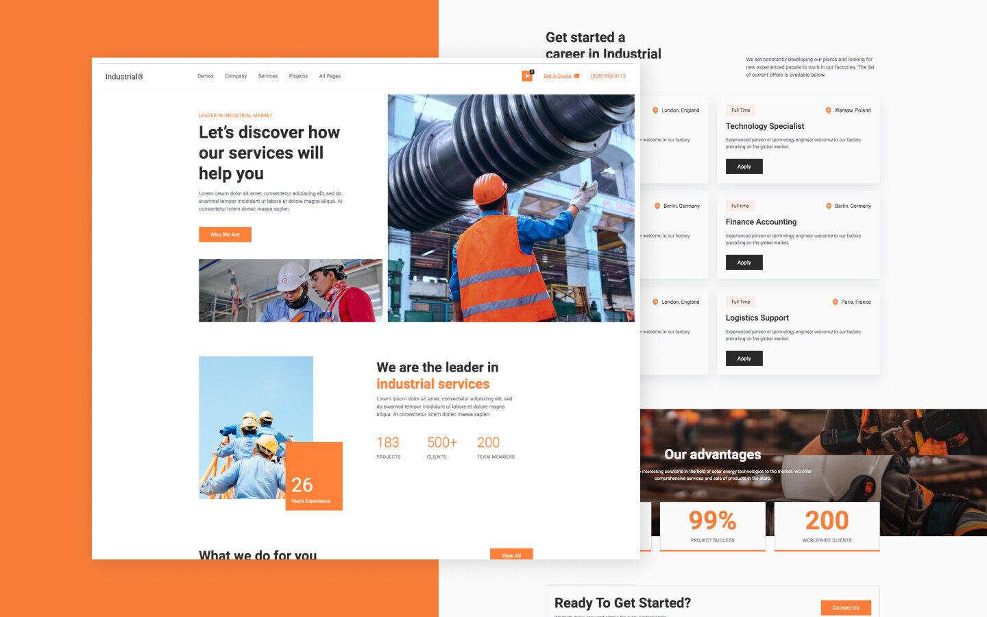 Industrial 128 - Construction HTML5 Responsive Website Template