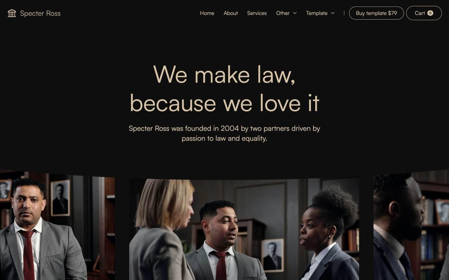 Specter Ross - Law Firm HTML5 Responsive Website Template