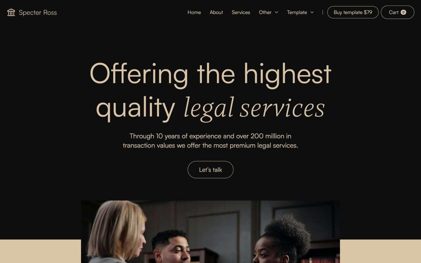 Specter Ross - Law Firm HTML5 Responsive Website Template