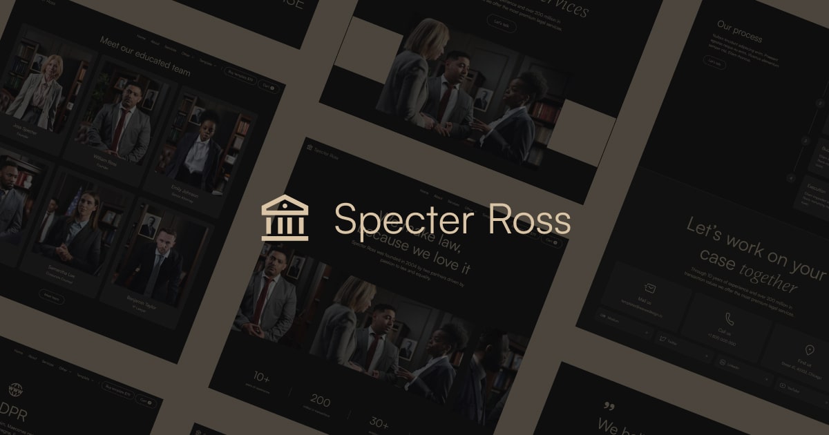 Specter Ross - Law Firm HTML5 Responsive Website Template
