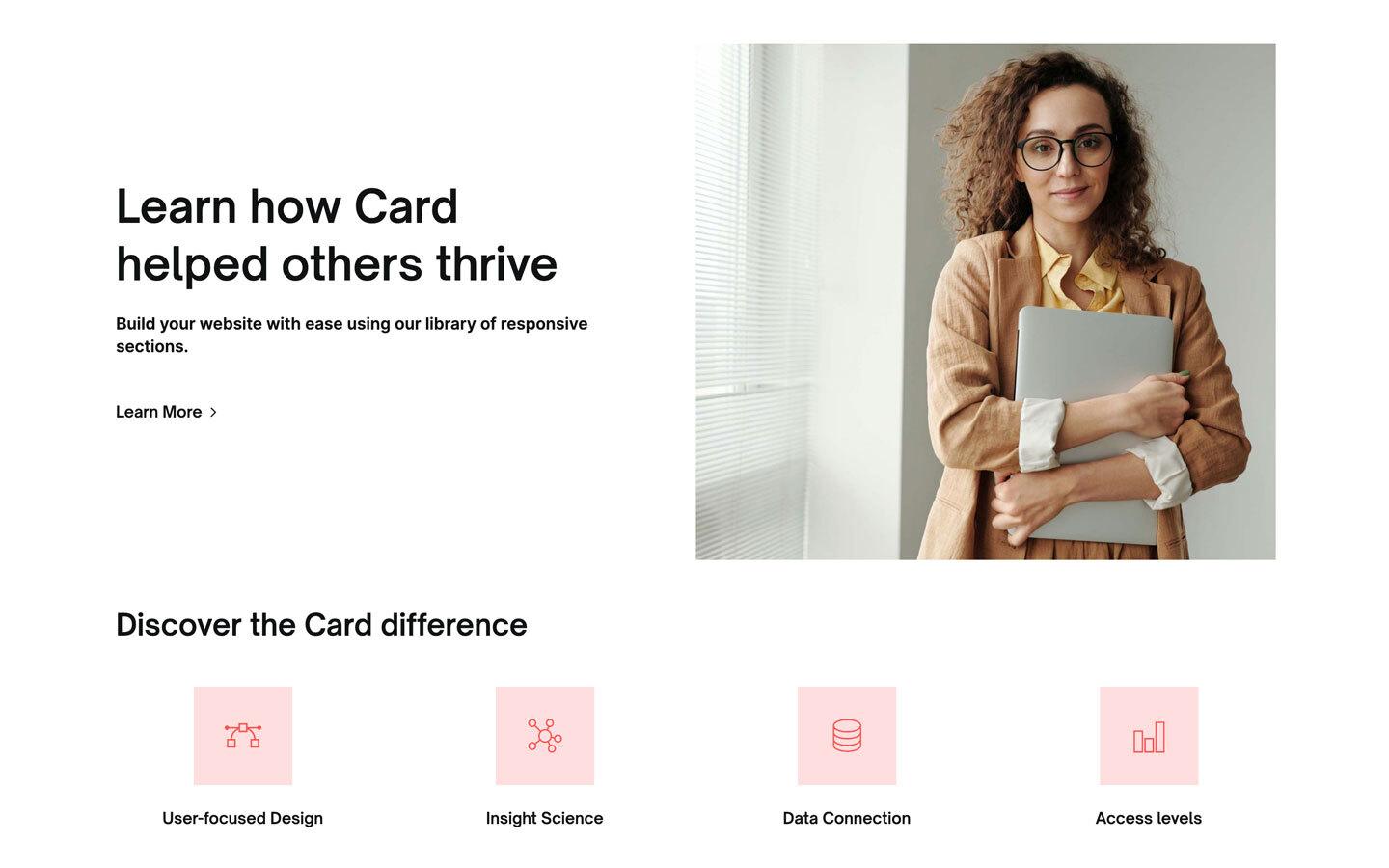 Card - SaaS HTML5 Responsive Website Template
