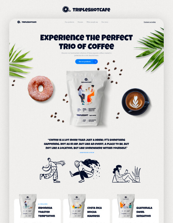 Triple Shot Café - Cafe HTML5 Responsive Website Template