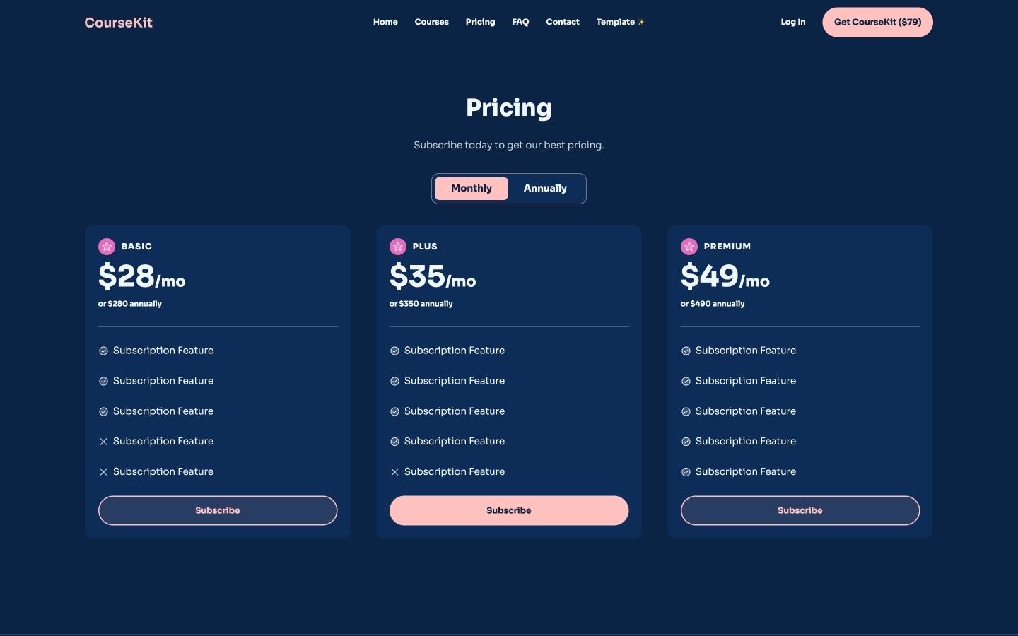 CourseKit+ - School HTML5 Responsive Website Template