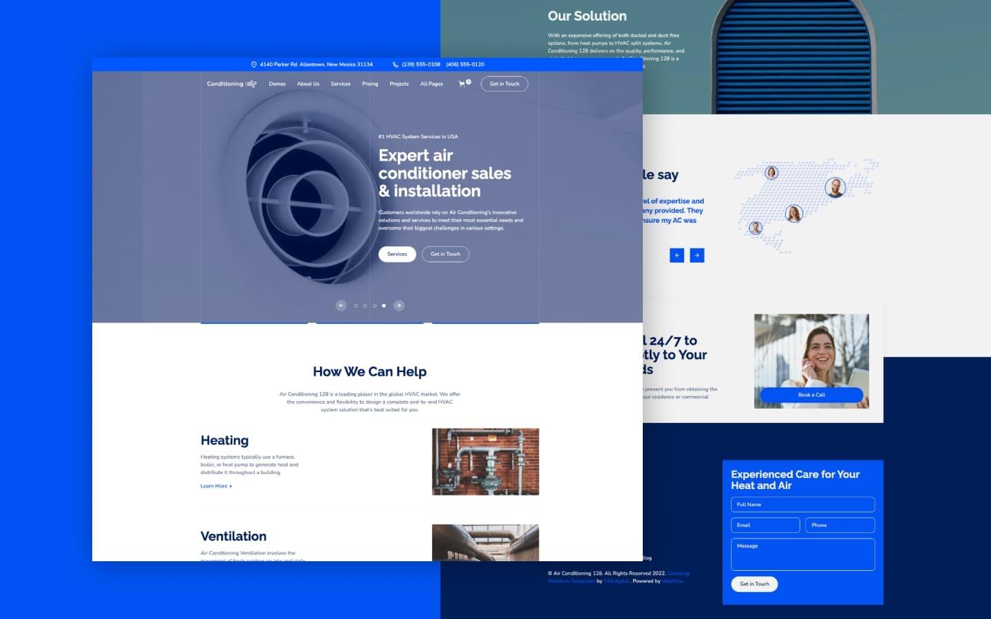 Air Conditioning 128 - Small Business HTML5 Responsive Website Template