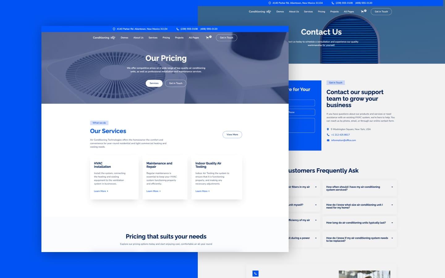 Air Conditioning 128 - Small Business HTML5 Responsive Website Template