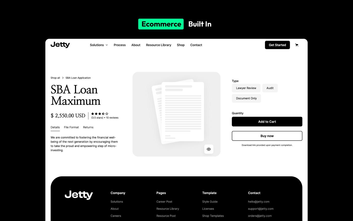Jetty - Finance HTML5 Responsive Website Template
