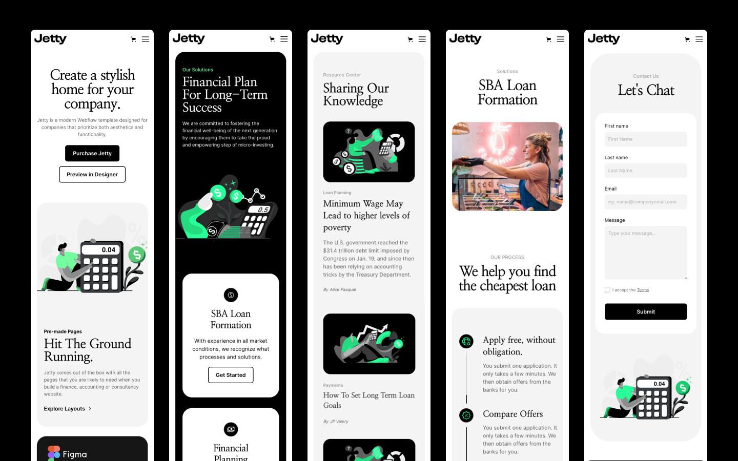 Jetty - Finance HTML5 Responsive Website Template
