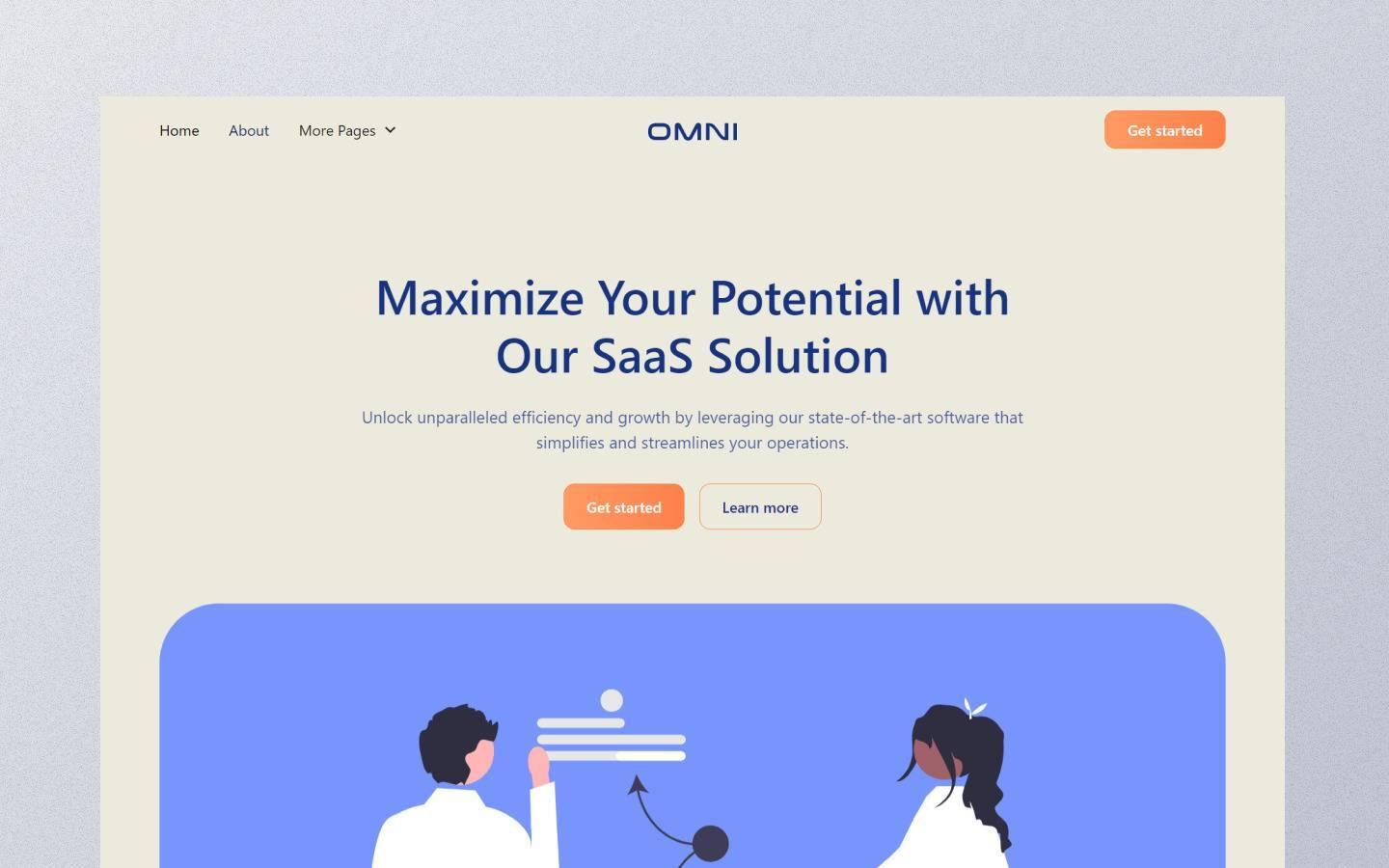 Omni - SaaS HTML5 Responsive Website Template