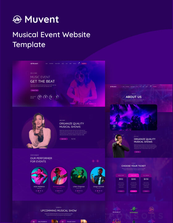 Muvent - Event HTML5 Responsive Website Template