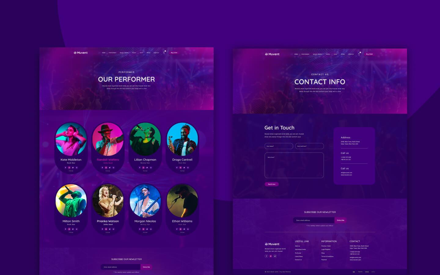 Muvent - Event HTML5 Responsive Website Template