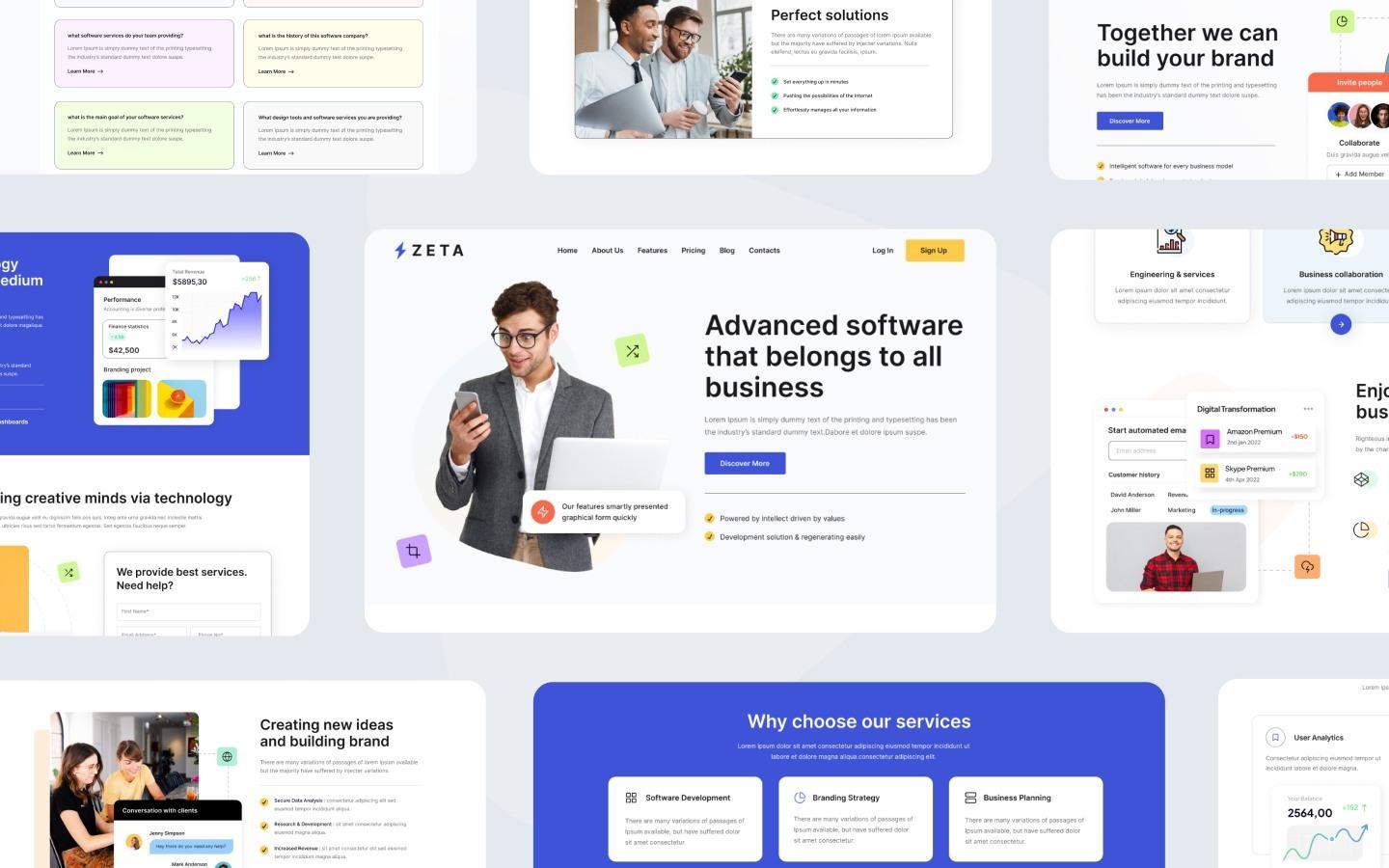 Zeta - Software HTML5 Responsive Website Template