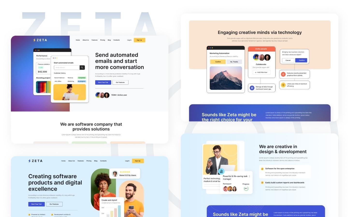 Zeta - Software HTML5 Responsive Website Template