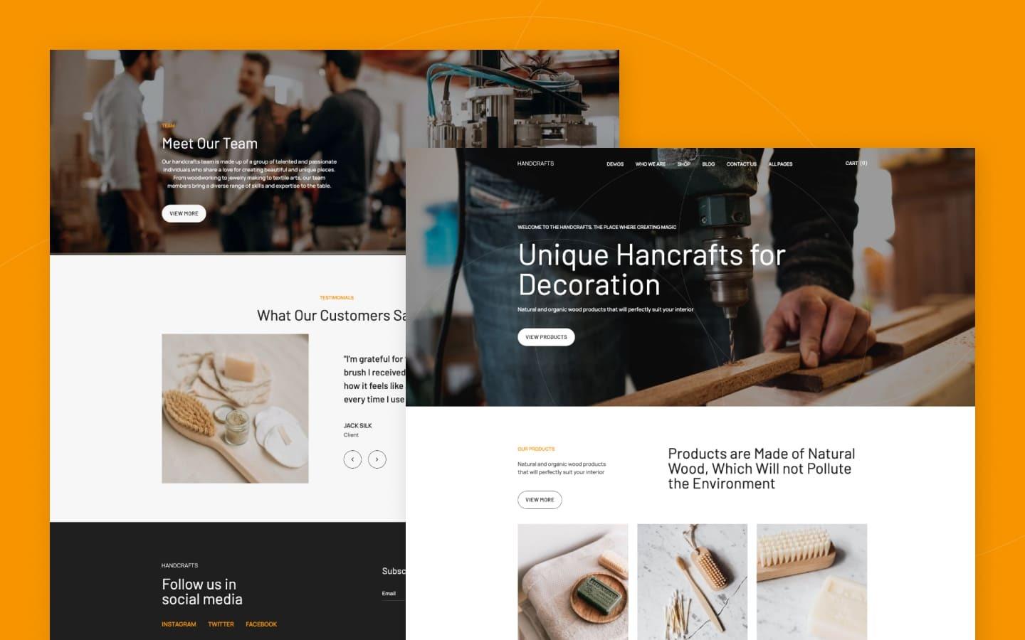 Handcrafts - Small Business HTML5 Responsive Website Template