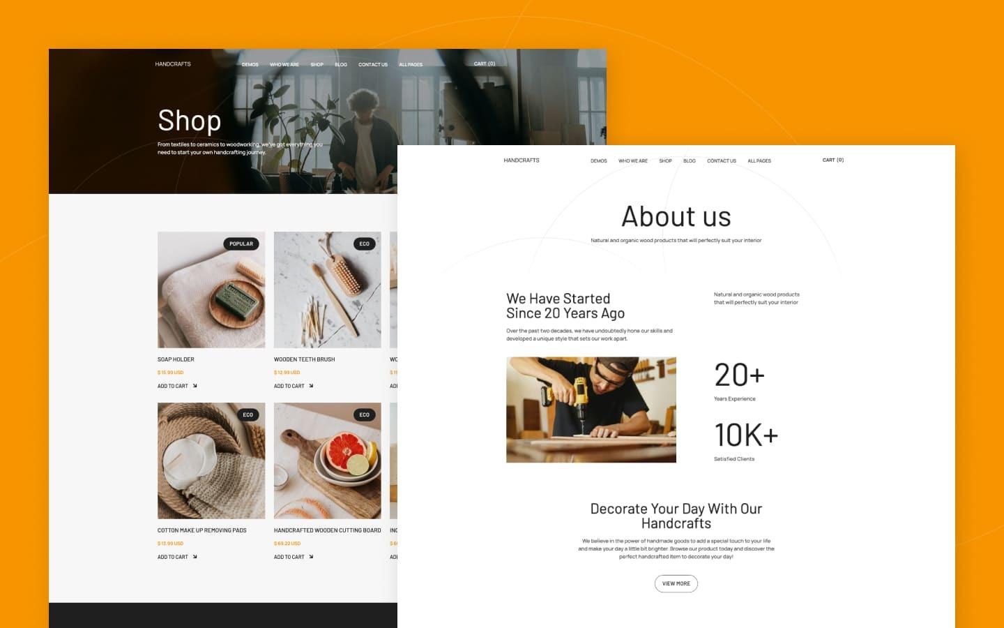 Handcrafts - Small Business HTML5 Responsive Website Template