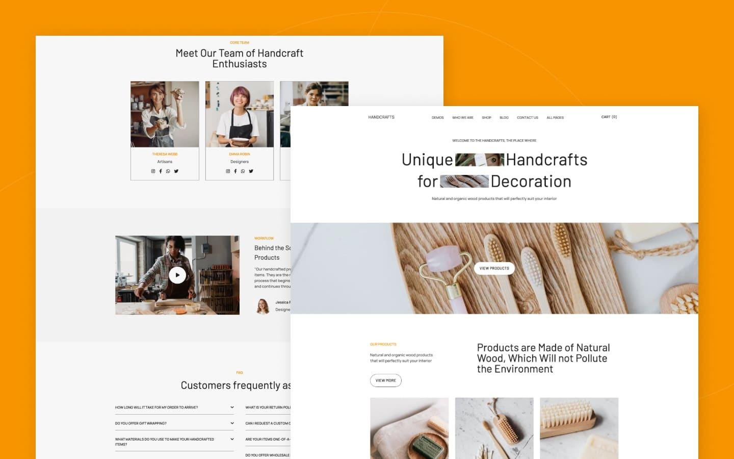 Handcrafts - Small Business HTML5 Responsive Website Template
