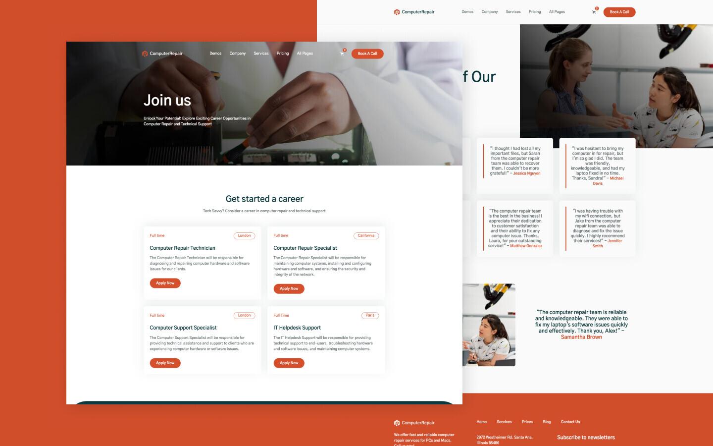Computer Repair 128 - Business HTML5 Responsive Website Template