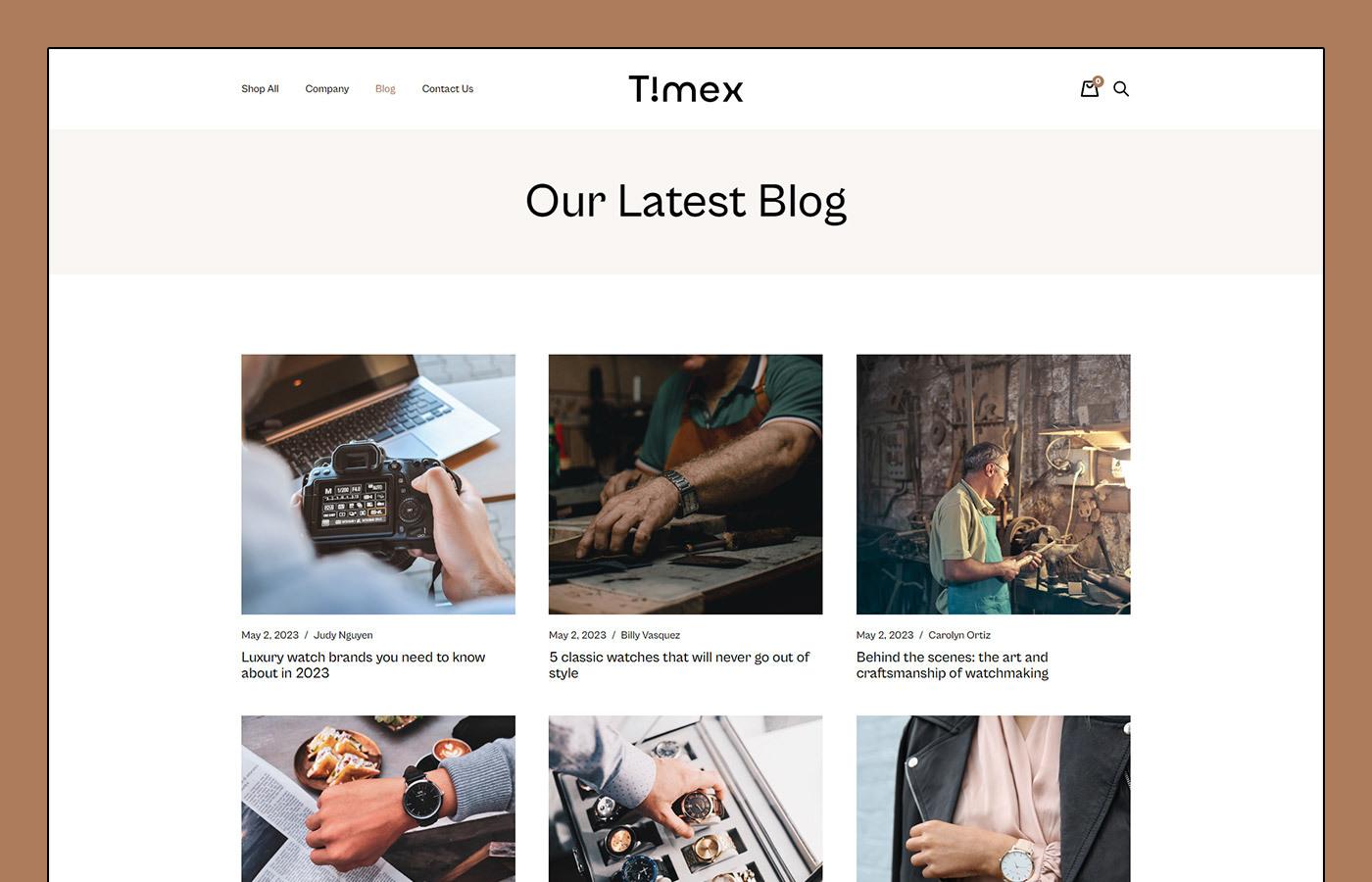 Timex - Accessories HTML5 Responsive Website Template