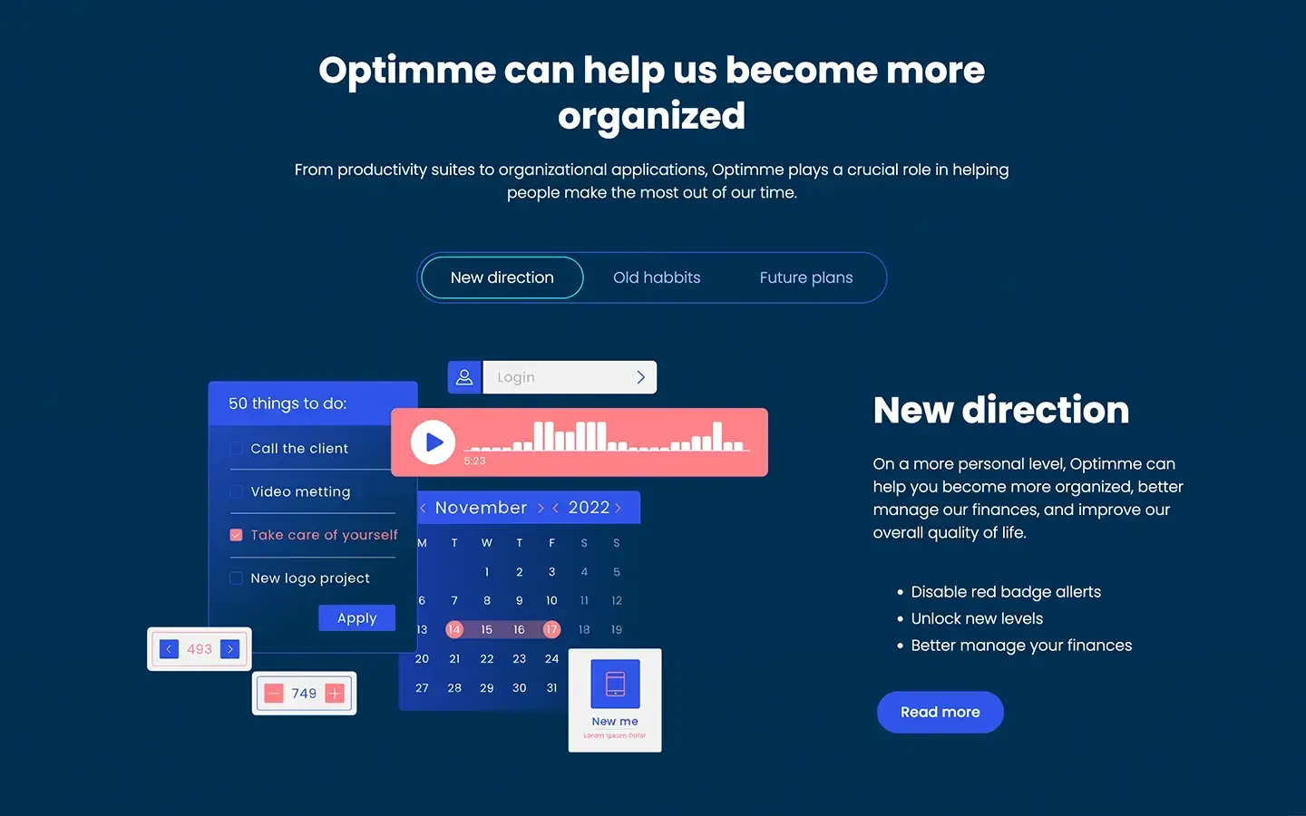 Optimme - App HTML5 Responsive Website Template