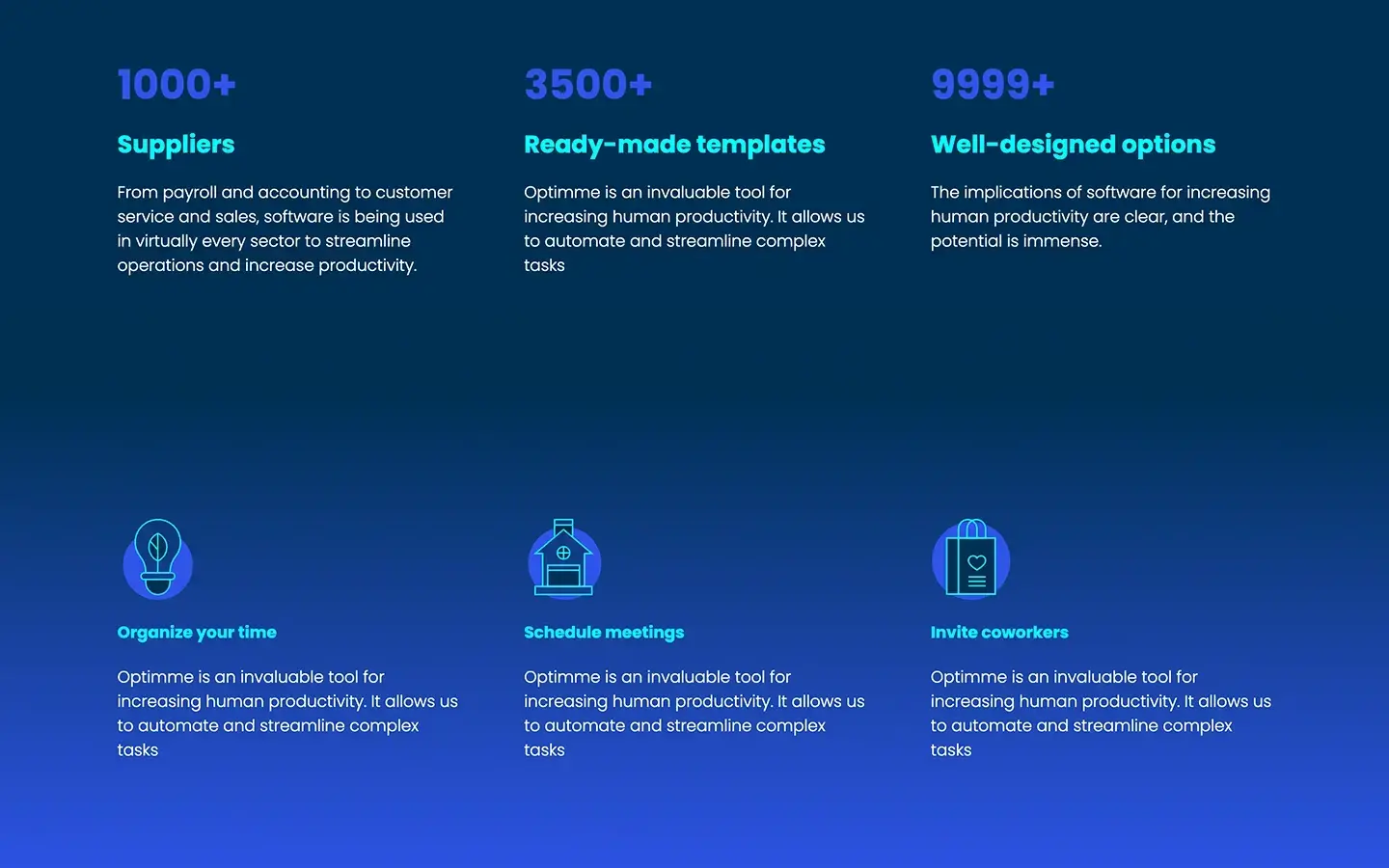 Optimme - App HTML5 Responsive Website Template