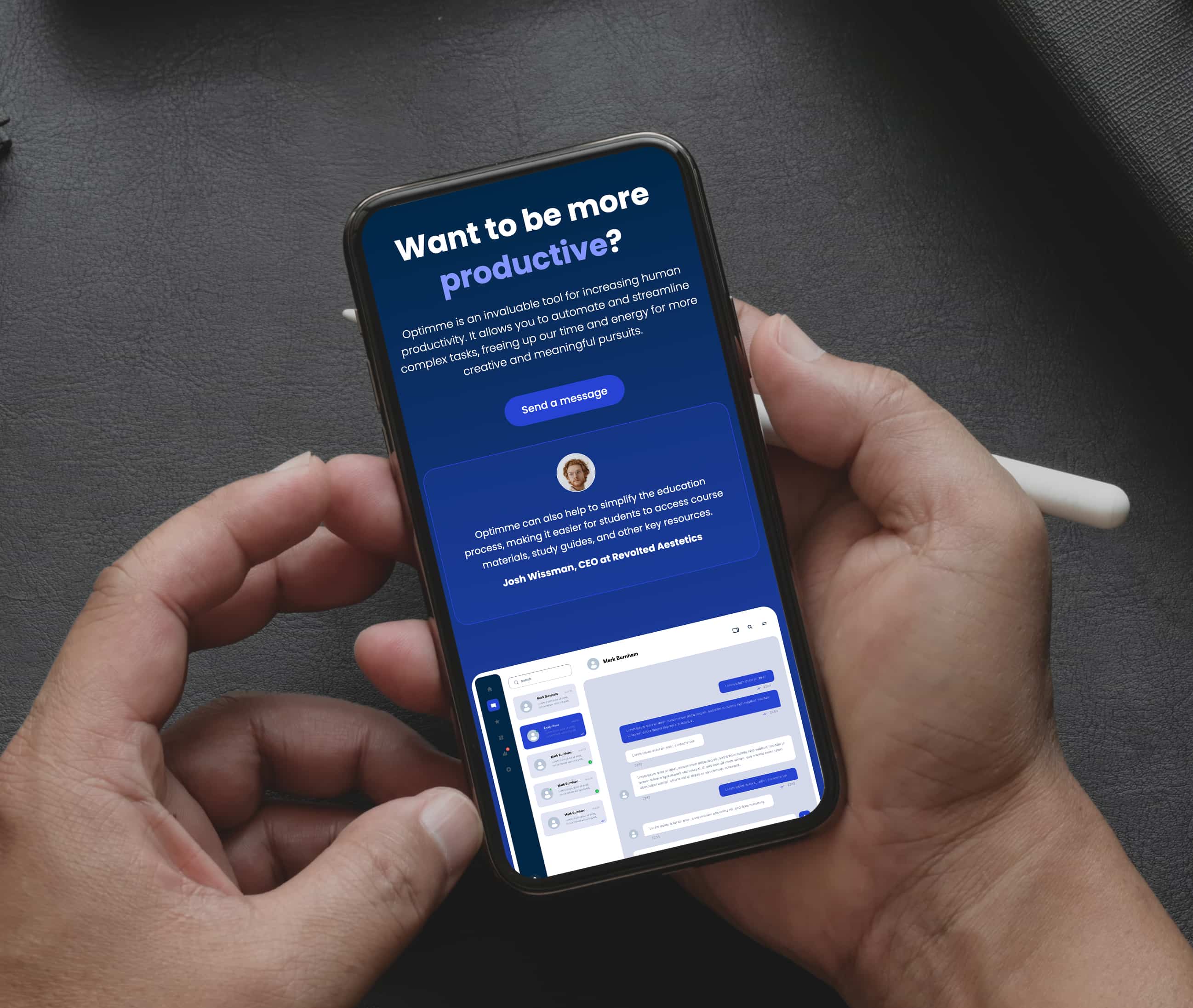 Optimme - App HTML5 Responsive Website Template