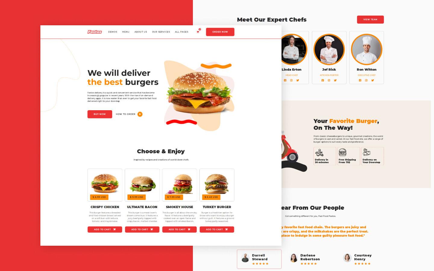 Fastos 128 - Restaurant HTML5 Responsive Website Template