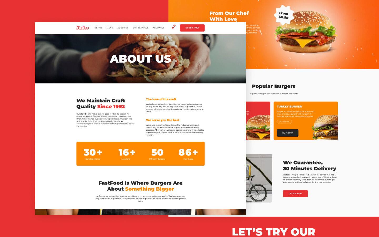 Fastos 128 - Restaurant HTML5 Responsive Website Template