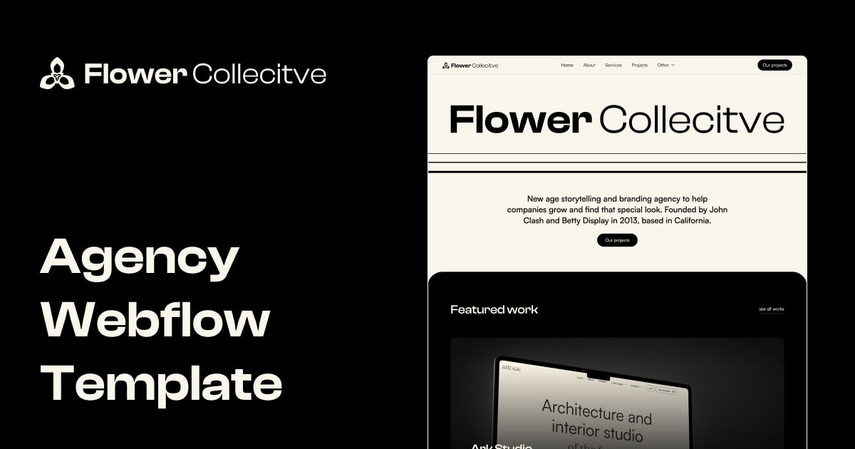 Flower Collective - Agency HTML5 Responsive Website Template