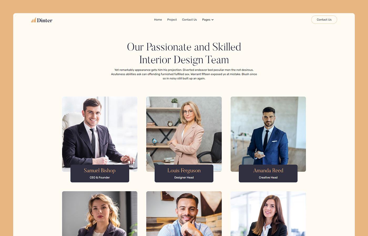 Dinter - Interior design HTML5 Responsive Website Template