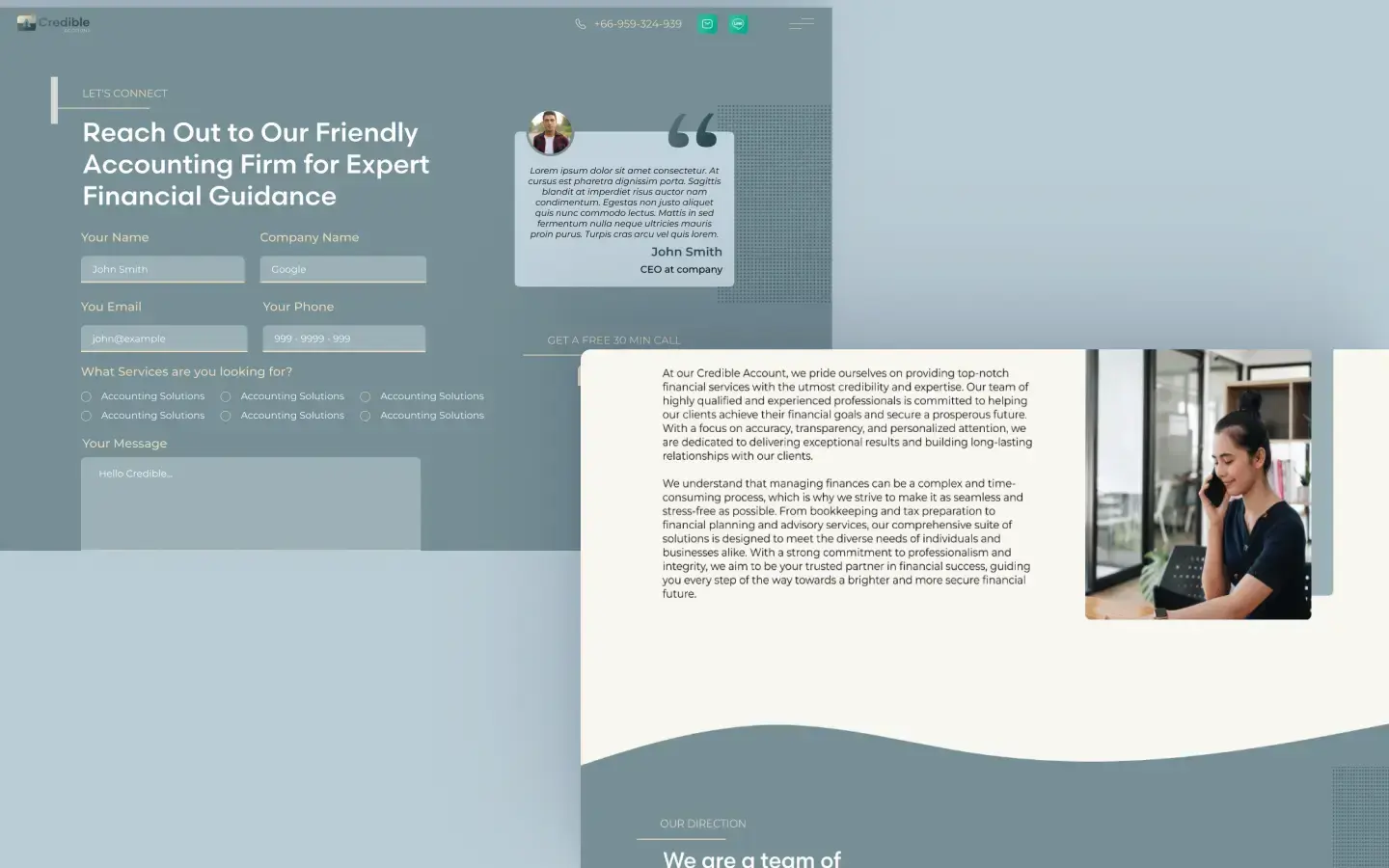 Credible - Finance HTML5 Responsive Website Template