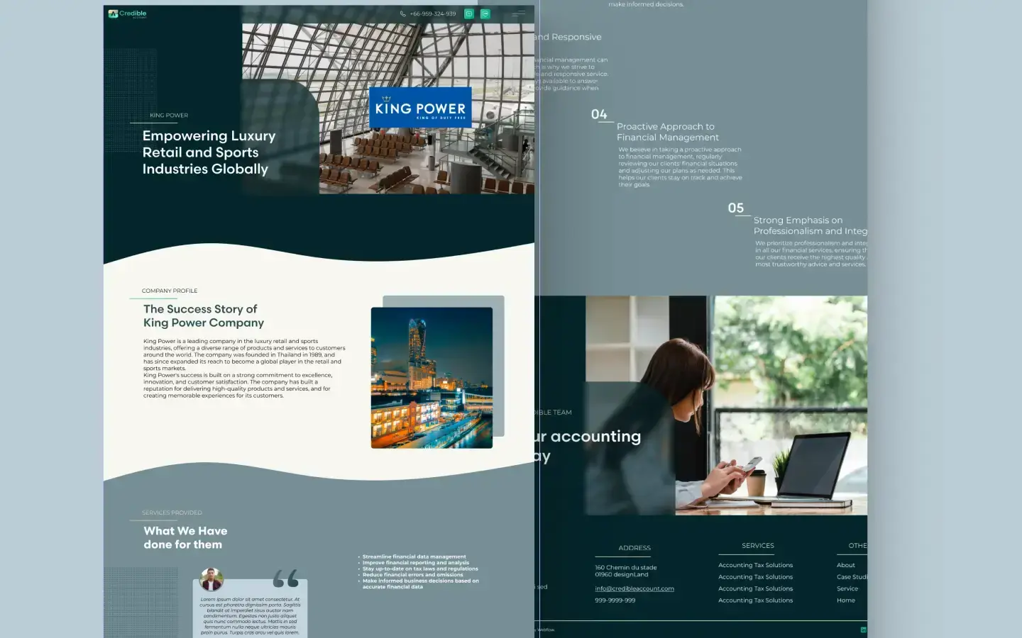Credible - Finance HTML5 Responsive Website Template