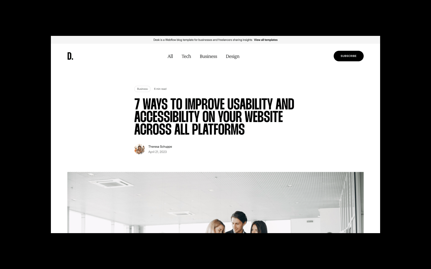 Desk - Design HTML5 Responsive Website Template